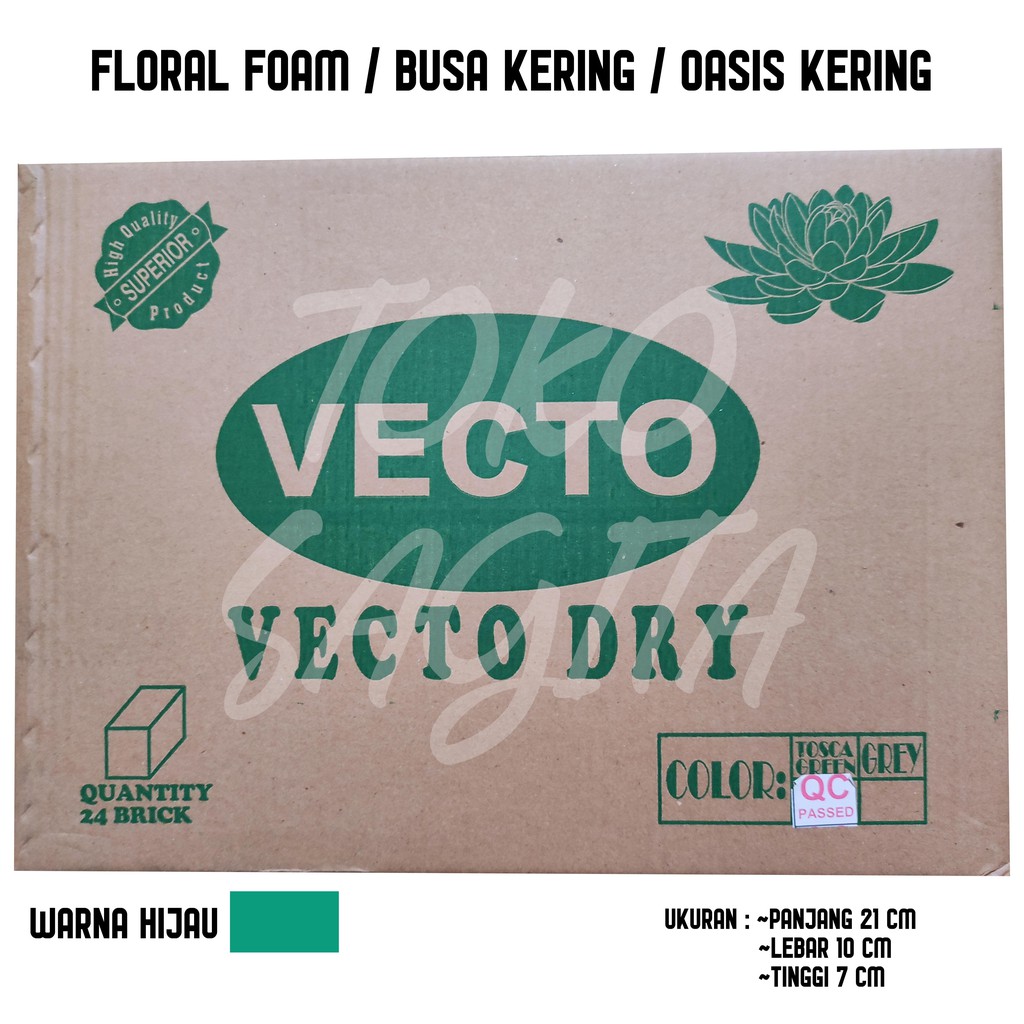 Jual FLORAL FOAM - busa kering - dry oasis - gabus kering untuk bunga ...