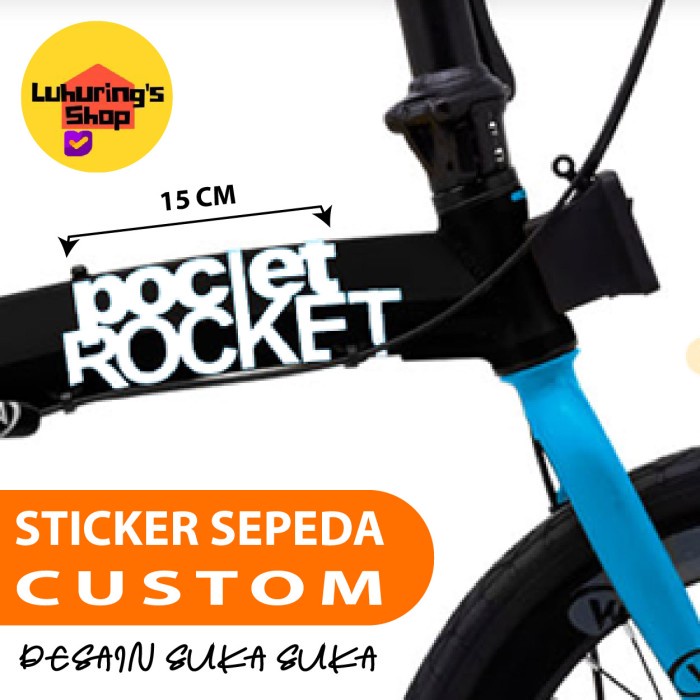 Jual Cutting Sticker Vinyl Custom Nama Frame Sepeda Signature Tanda ...