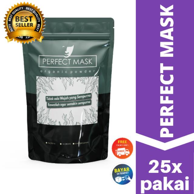 Jual ( PERFECT MASK ) Masker Wajah Alami untuk muka berjerawar, muka ...