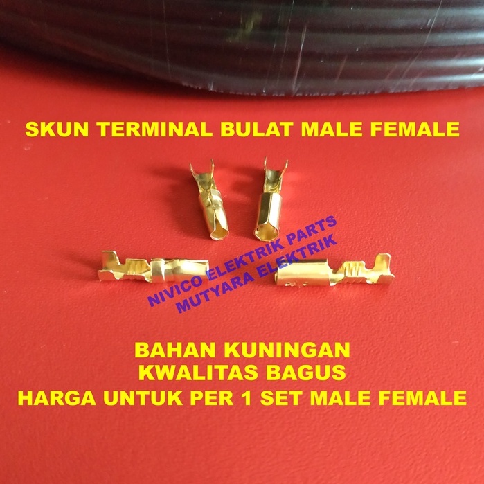 Jual Skun Bulat Set Male Female/ Skun Bulat 1 Set Female Male/Skun ...