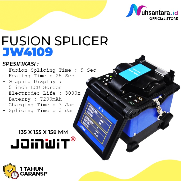 Jual Fusion Splicer Joinwit JW4109 Splicing Fiber Optik JW 4109 ...
