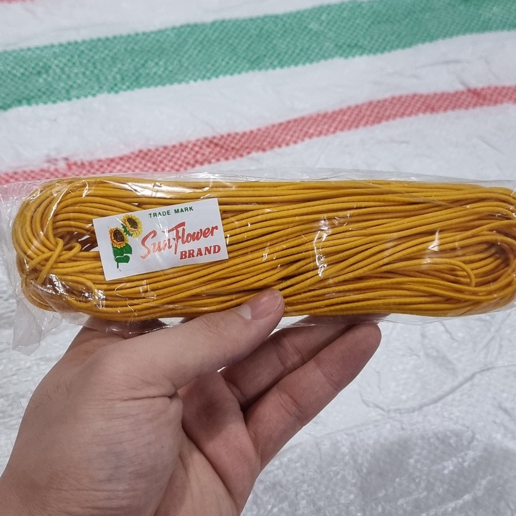 Jual Tali Karet Elastis 2mm @18 meter Tali String Tali Kancing Tali ...