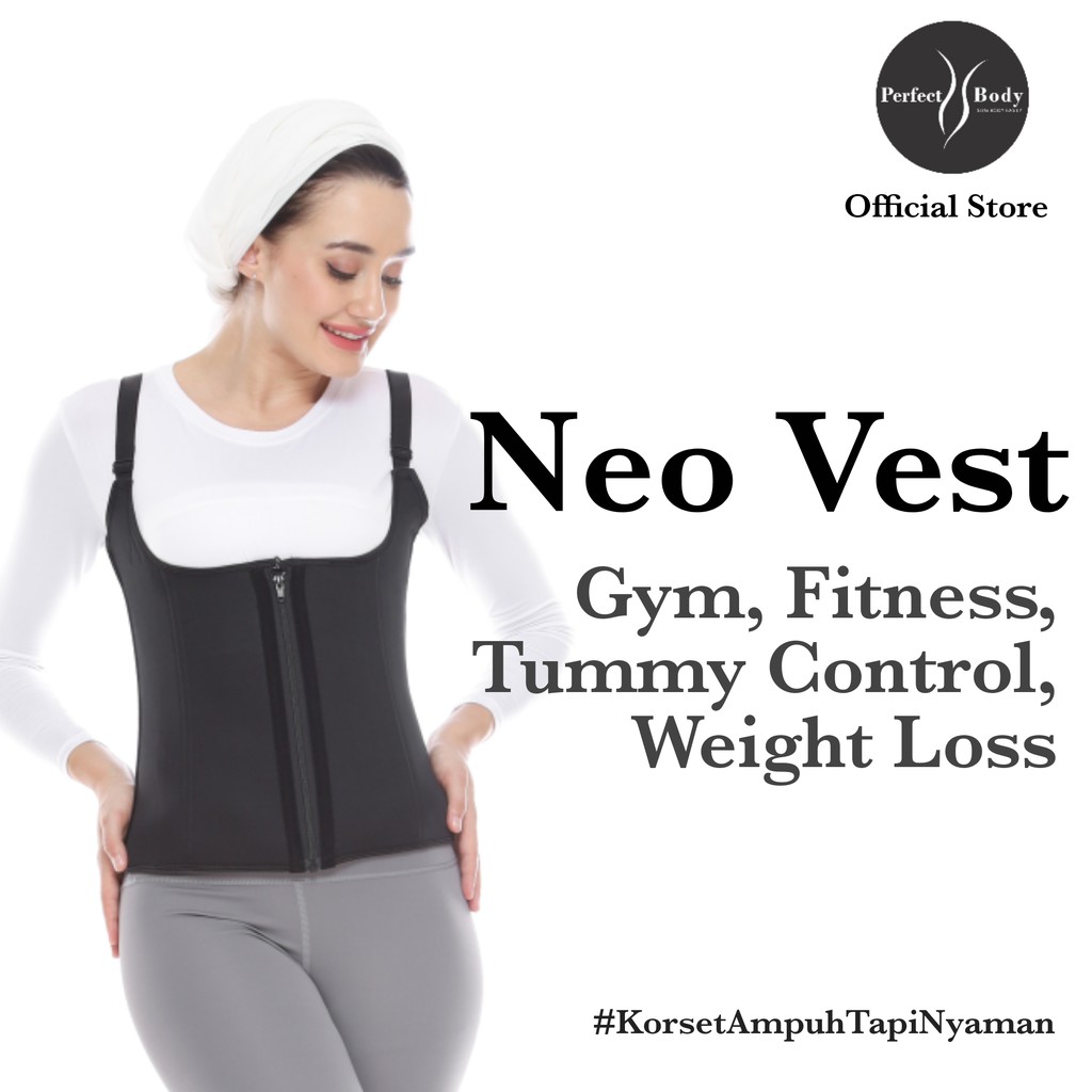 Jual Perfect Body Waist Trainer Neo Vest, Medical Grade, Certified ...