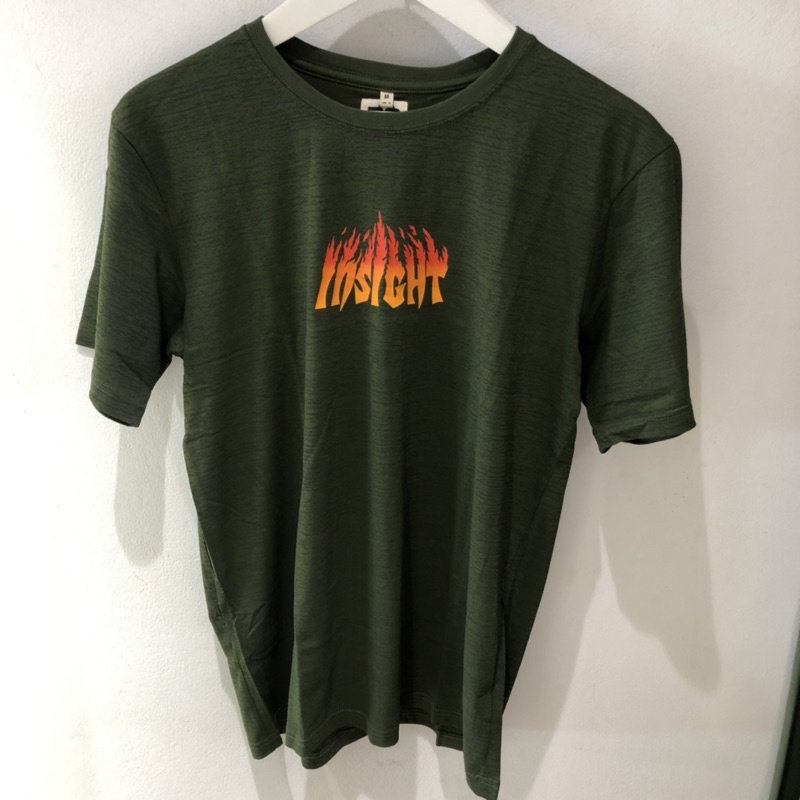 Jual KAOS PRIA INSIGHT ORIGINAL INS BURNING TEE GREEN | Shopee Indonesia