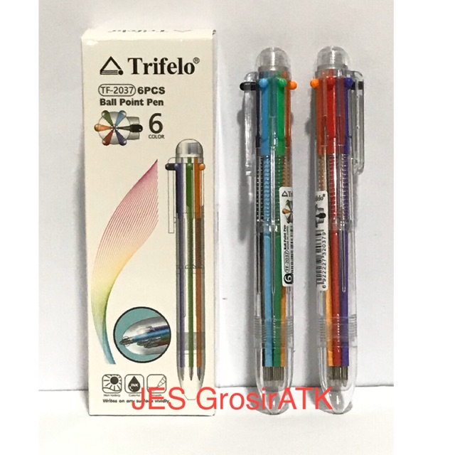 Jual Ball Point / Pen Pulpen 6 Warna [pcs] | Shopee Indonesia