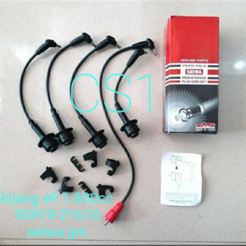 Jual KABEL BUSI TALI BUSI SET TOYOTA KIJANG EFI 1.8 ASLI SEIWA JAPAN ...