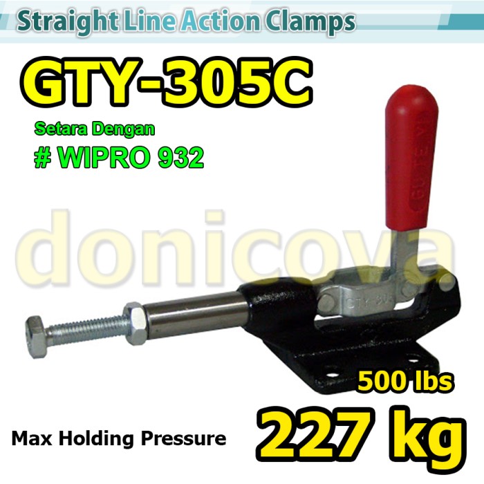 Jual Toggle Clamp Vertical GH 305C GTY 305 C setara WIPRO 932 227kg ...
