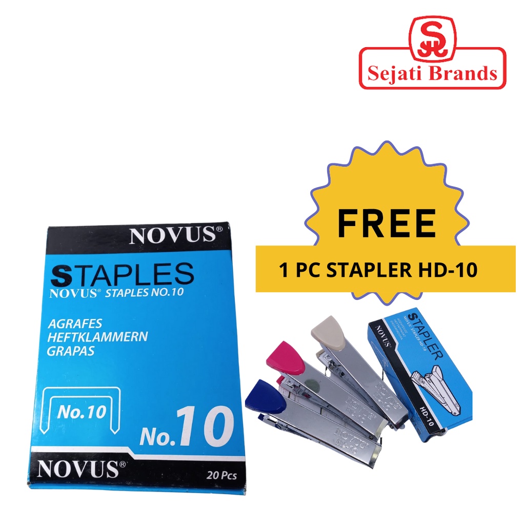 Jual Buy Stapler Refill no.10 Get Free Stapler HD-10 - isi Staples ...