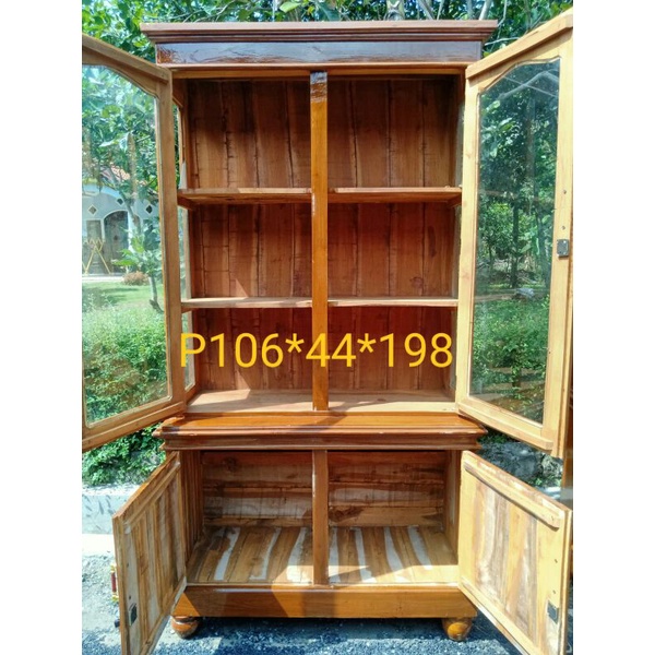 Jual lemari prongkas/bipet/lemari hias 2pintu Kayu jati. free ongkir ...