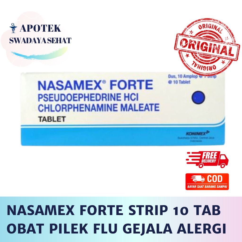 Jual NASAMEX FORTE STRIP 10 Tablet - Obat Pilek Flu Hidung Tersumbat ...