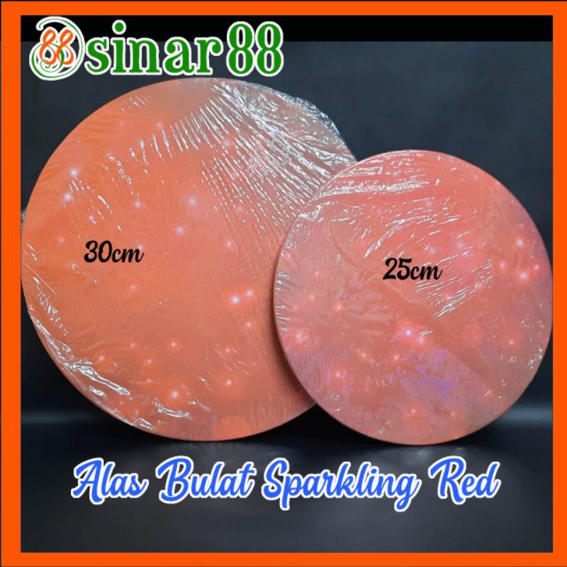 Jual Alas Bulat Sparkling Red (Nicole) | Shopee Indonesia
