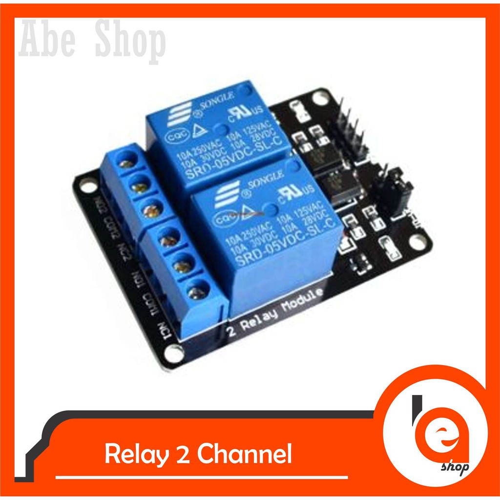 Jual Relay 2 Channel Optocoupler Module 5V Output 250VAC 30VDC 10A ...