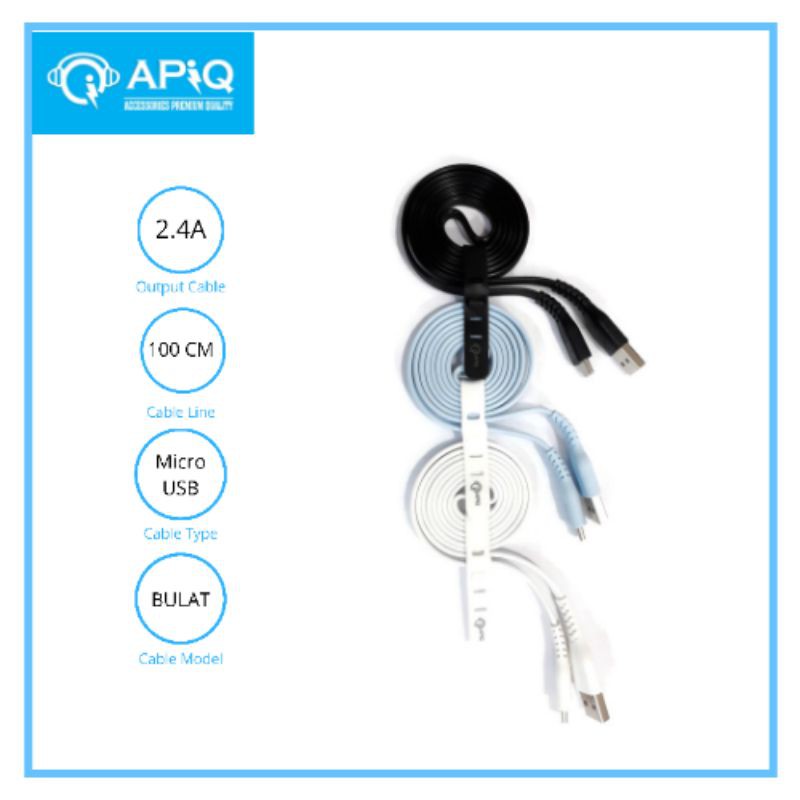 Jual Kabel Data Micro PIPIH APIQ 1 METER Original 3.0a Fast Charging ...