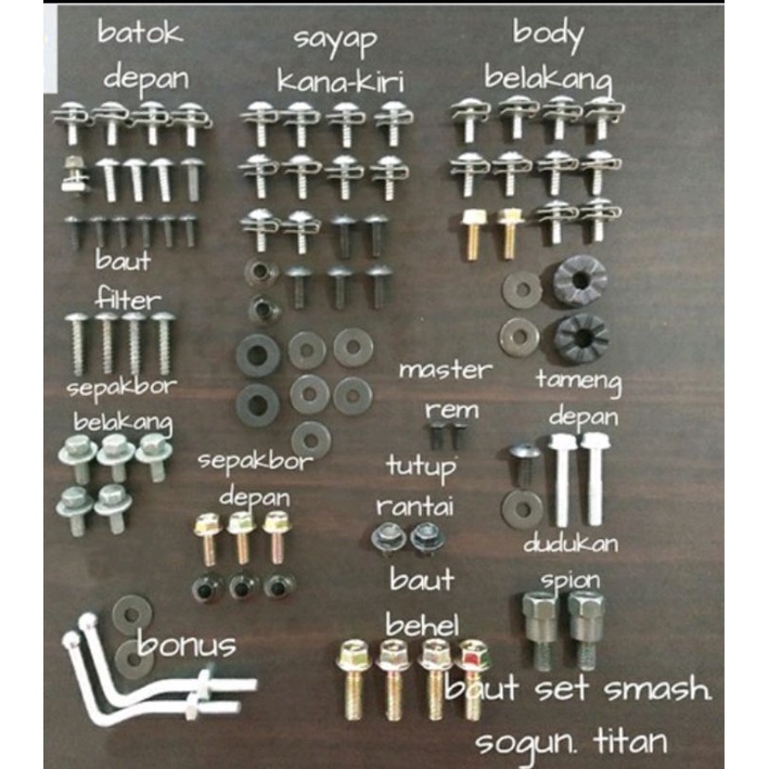 Jual baut Baud full set Suzuki smash lama | Shopee Indonesia