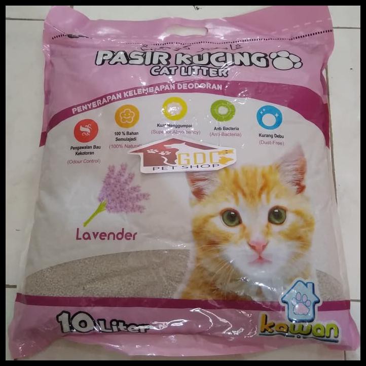 Jual PASIR KAWAN PASIR BENTONITE PASIR KUCING WANGI 10 LITTER (VIA GO ...