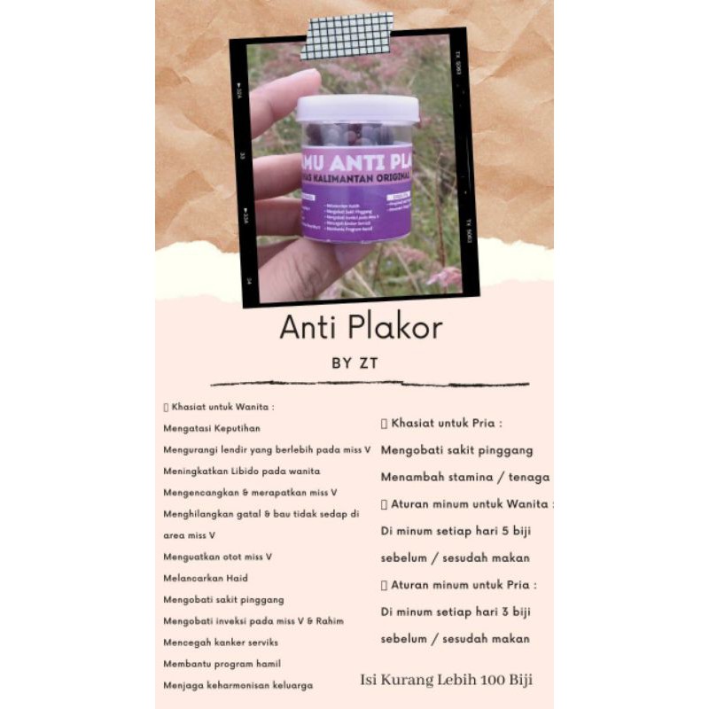 Jual Jamu AntiPlakor Zt (bonus mutiara surga) | Shopee Indonesia
