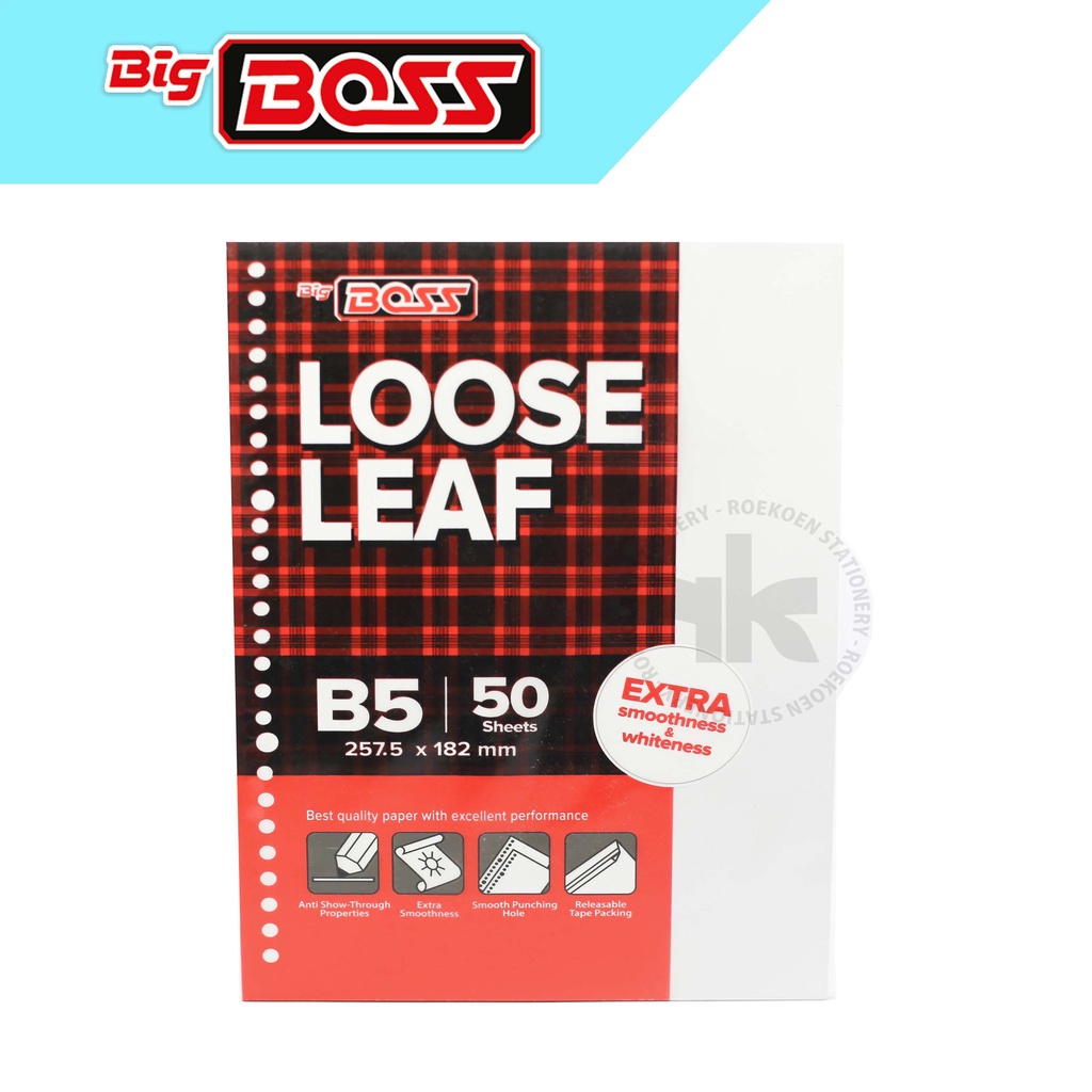 Jual Big Boss Loose Leaf B5 Polos v50 Putih | Shopee Indonesia