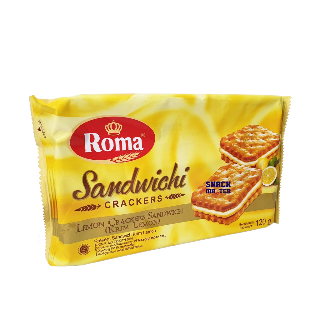 Jual Roma Sandwich Lemon - Netto 120gr | Shopee Indonesia
