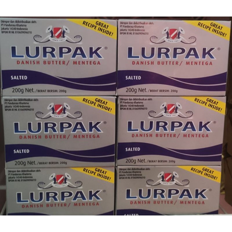 Jual Butter LURPAK 200gr Salted | Shopee Indonesia