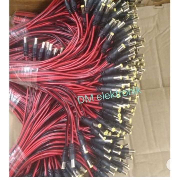 Jual kabel male/female DC 12V Jack plug wire connektot | Shopee Indonesia