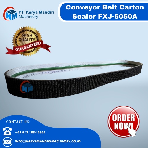 Jual Conveyor Belt Carton Sealer FXJ-5050A Hualian Sparepart Mesin Lakban Kardus 1548 x 50 ...