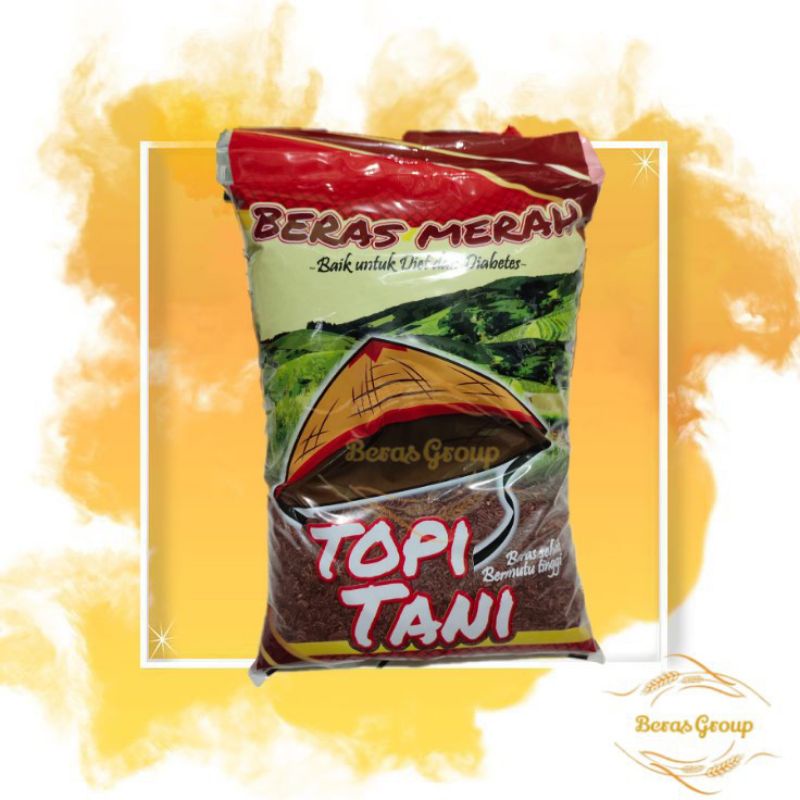 Jual BERAS MERAH TOPI TANI DIABETES 5KG - ASLI TOPI TANI | Shopee Indonesia