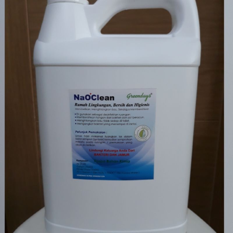 Jual DESINFEKTAN NaOClean isi 5 Liter Tanpa bahan kimia Foodgrade ...