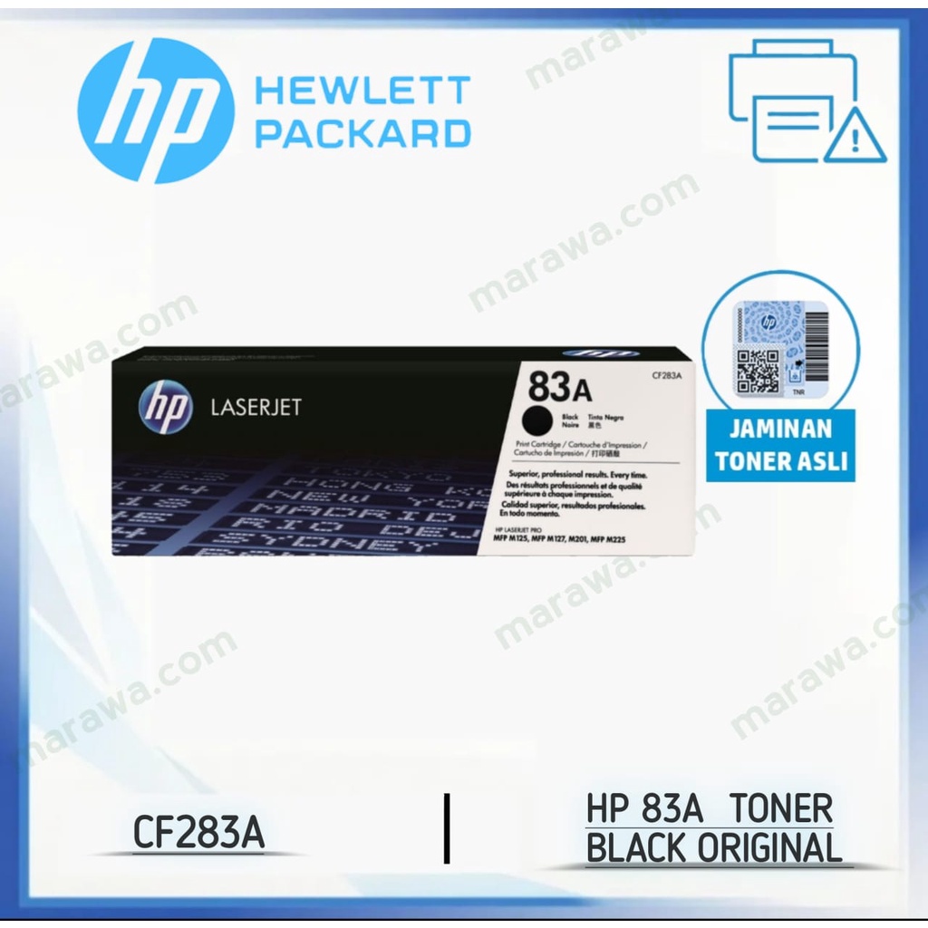 Jual Toner HP Laserjet 83A Black Original Cartridge (CF283A) | Shopee ...