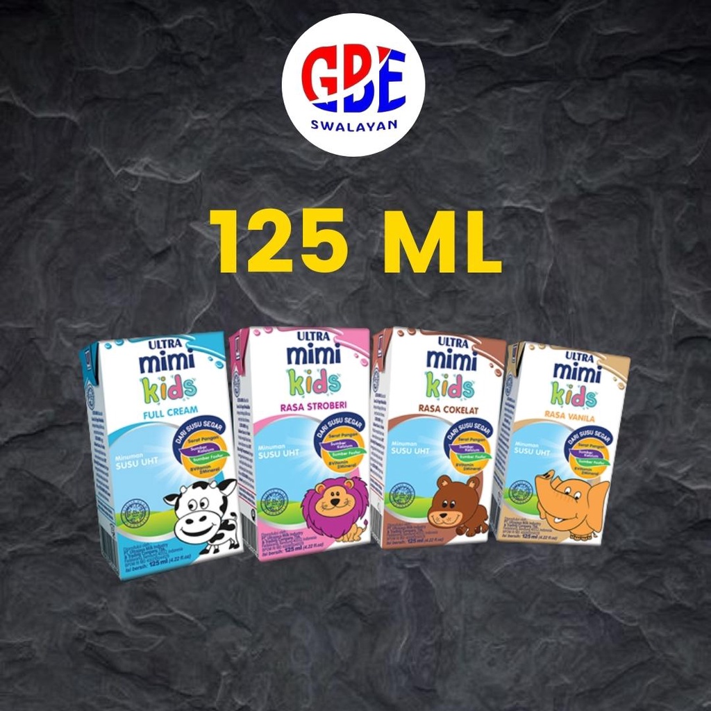 Jual Ultra Mimi Susu UHT All Varian Rasa 125 ml | Shopee Indonesia