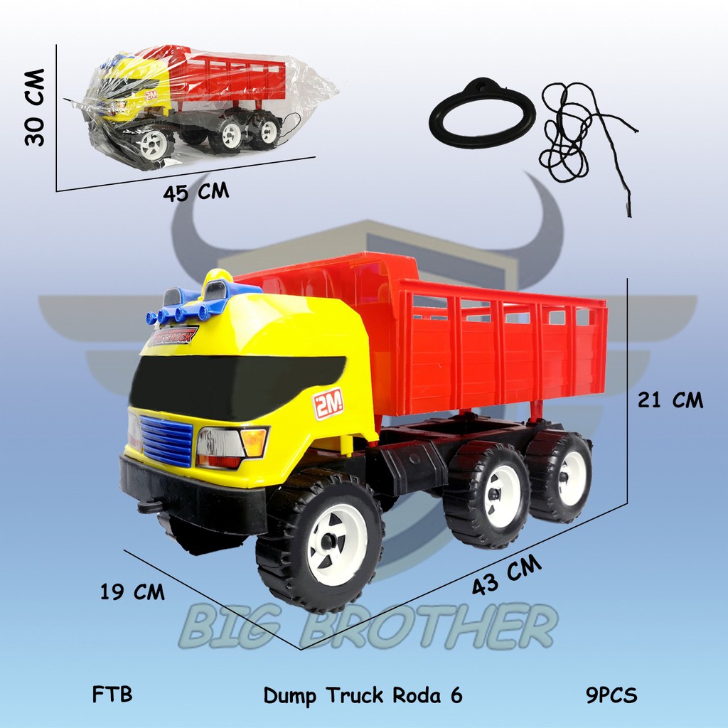 Jual PROMO FTM FTB Fuso Molen Semen Dump Truk Roda 6 Truck Pasir Mainan ...