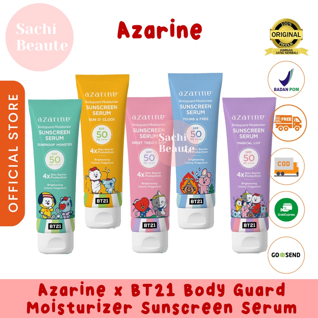 Jual Azarine x BT21 BTS Bodyguard Body Moisturizer Sunscreen Serum ...