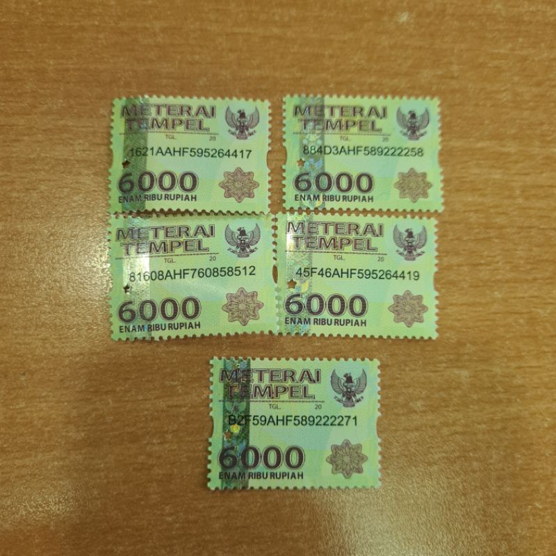Jual Materai 6000 tahun 2016 - 2020 ORIGINAL | Shopee Indonesia
