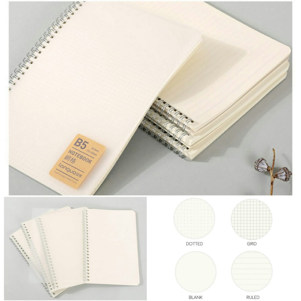 Jual Notebook Clear Cover Spiral B5 Languo | Shopee Indonesia