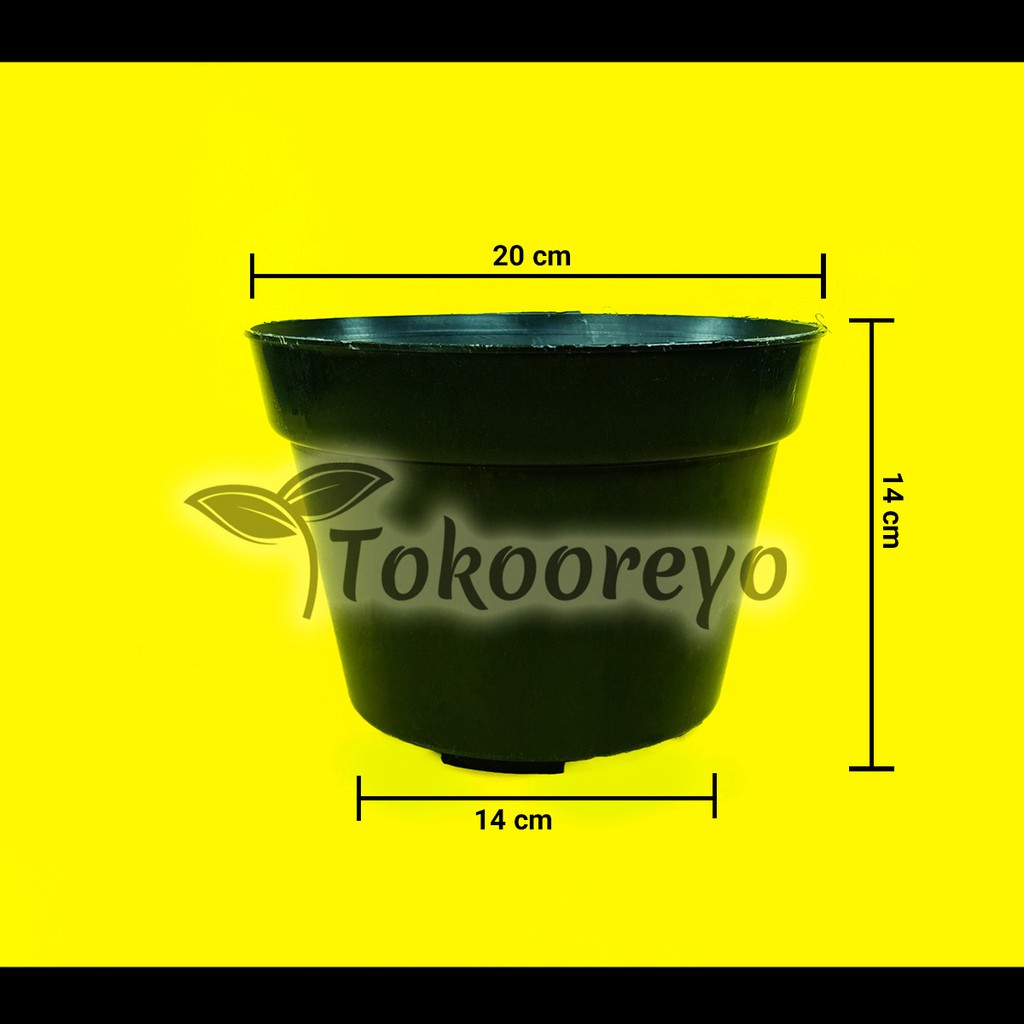 Jual POT MIP PAK TANI P20 HITAM 20 CM - POT BUNGA TANAMAN | Shopee ...