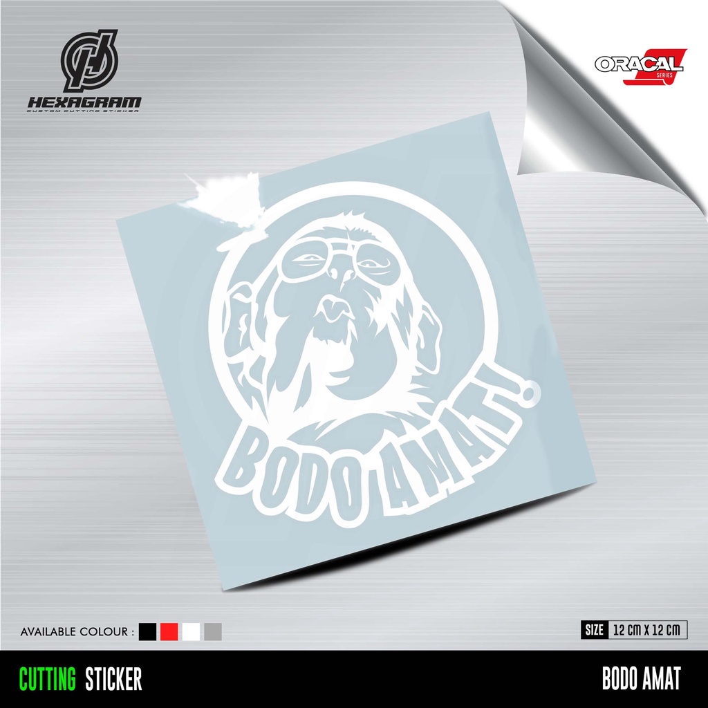 Jual Cutting Sticker Custom Bodo Amat | Stiker Custom Bodo Amat ...