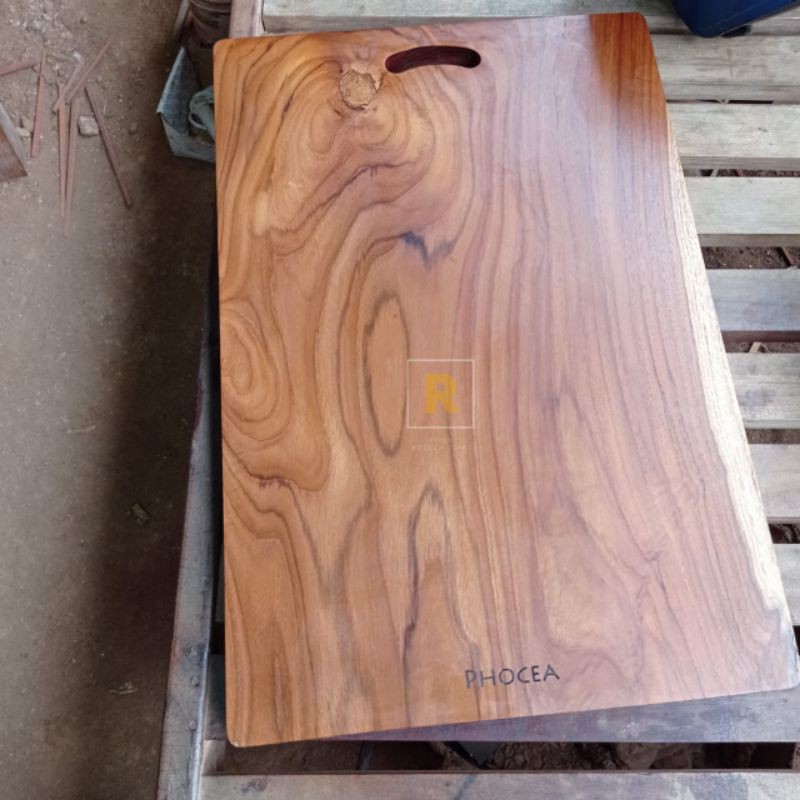 Jual Talenan Kayu Jati Besar 60 x 40 x 2,8cm | Shopee Indonesia