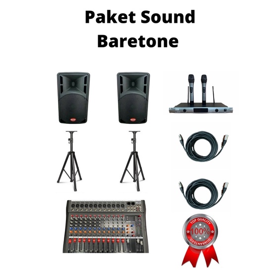 Jual paket sound system baretone . paket karaoke meeting organ akustik ...