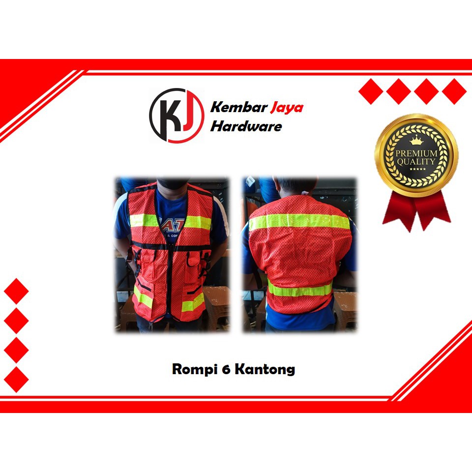 Jual ROMPI SAFETY JARING 6 KANTONG PROYEK ROMPI PENGAMAN PROYEK ...