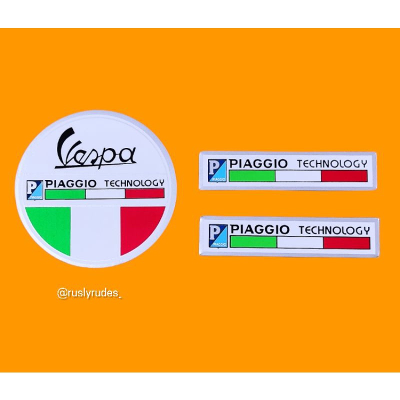 Jual Sticker stiker vespa piaggio technology | Shopee Indonesia