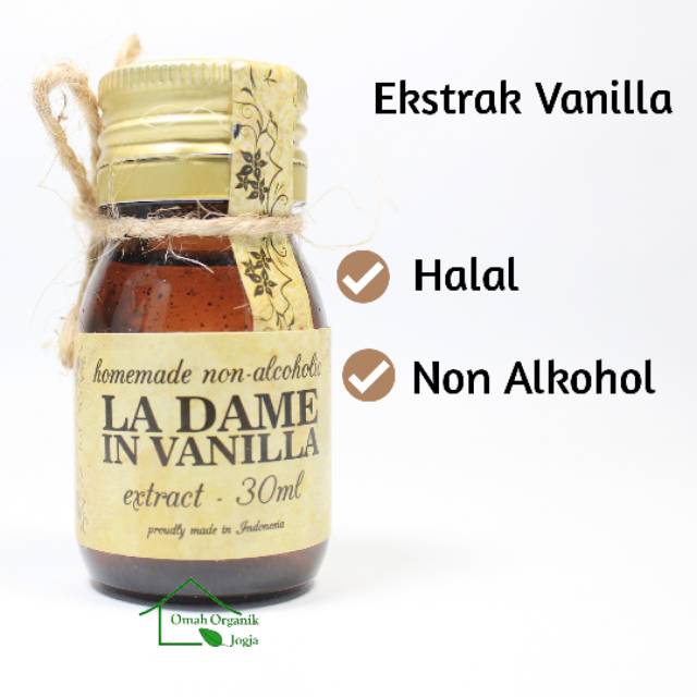 Jual La Dame in Vanilla 30 ml (Ekstrak Vanilla Halal Non Alkohol) | Shopee Indonesia
