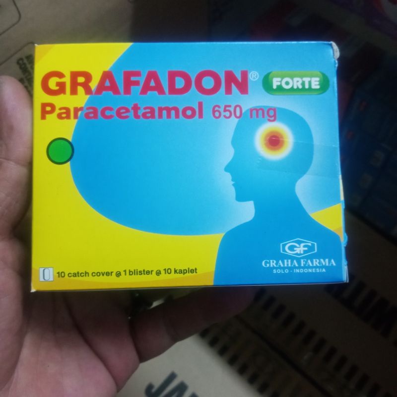 Jual GRAFADON Forte Paracetamol 650mg 100kaplet | Shopee Indonesia