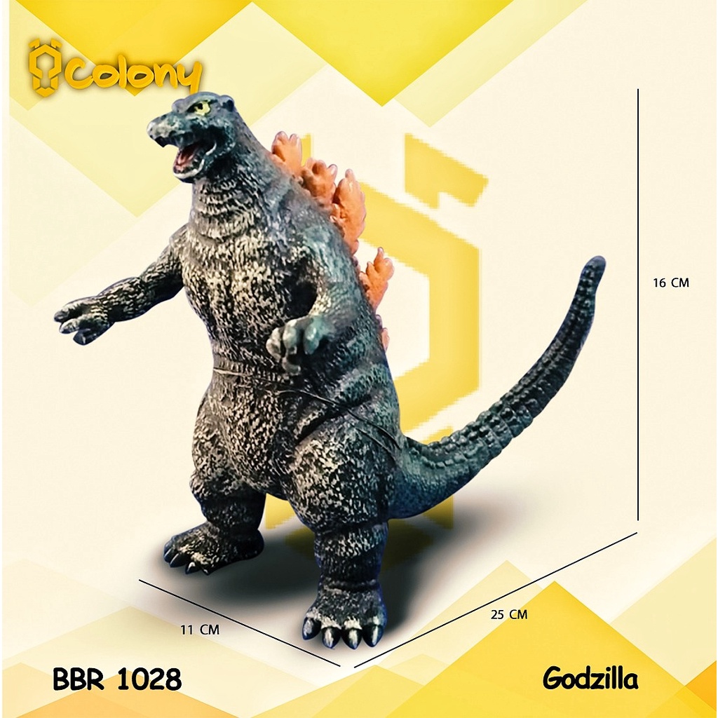 Jual BBR1028 Orange Godzilla Monster Ultraman Mainan Anak Action Figure ...
