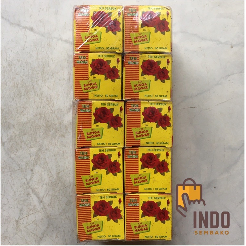 Jual Grosir & Termurah ! Teh Mawar 10 Bungkus / Teh Bubuk Cap Bunga ...