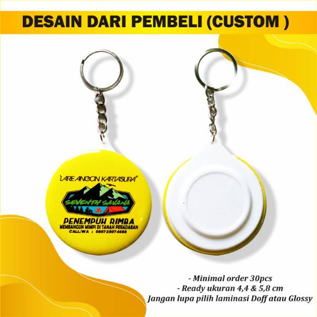 Jual Ganci PIN Gantungan Kunci Custom (TANPA PREORDER) | Shopee Indonesia