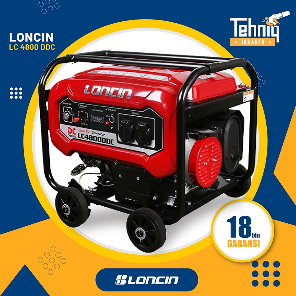 Jual Generator Genset Listrik Bensin LONCIN LC 4800DDC Digital Series ...