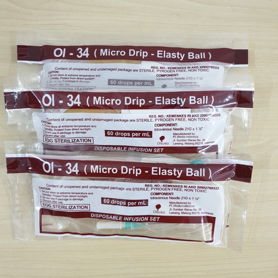 Jual Infuset Anak OI-34 Otsuka / Infusion set / Selang Infus | Shopee ...