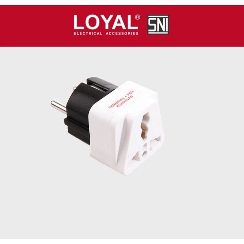 Jual Loyal Over steker universal 3-2. Adaptor colokan listrik 3 kaki ...