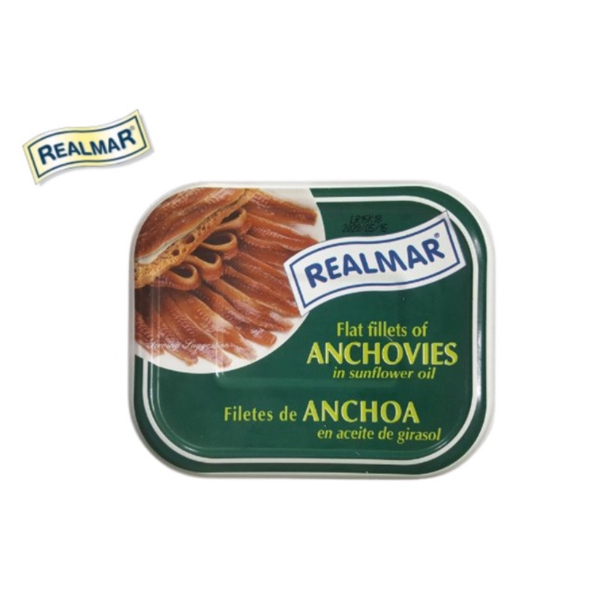Jual Realmar Anchovies in Sunflower Oil / Teri Kaleng Import | Shopee ...