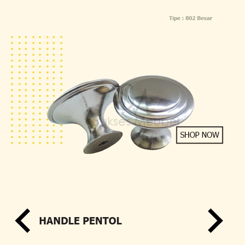 Jual 802 BESAR - HANDLE PENTOL TARIKAN LACI / LEMARI PEGANGAN PINTU ...
