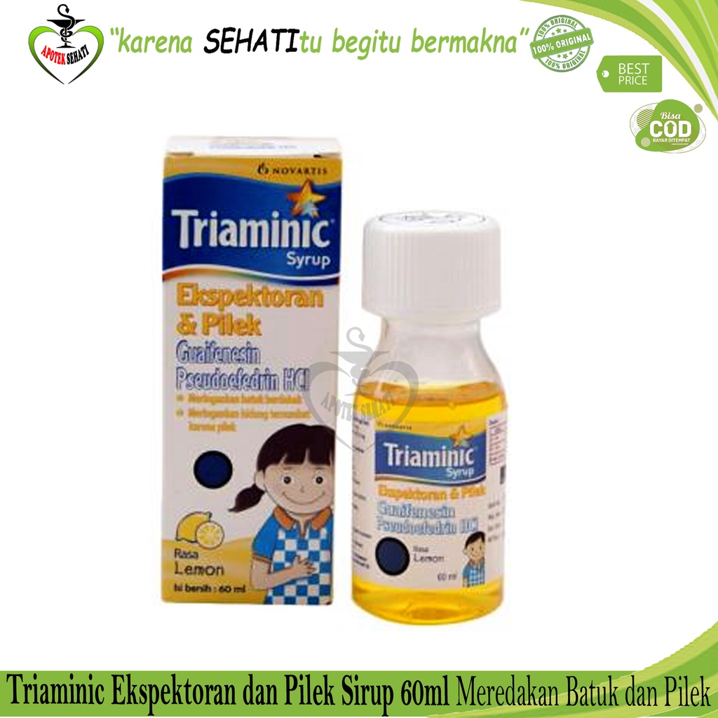 Jual Triaminic Ekspektoran & Pilek Sirup 60 ml Meredakan Batuk Pilek ...